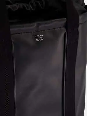 Fendi Flux Leather Shopping Bag