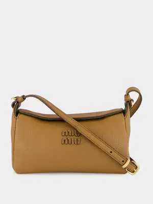 Miu Miu Leather Pouch - Beige