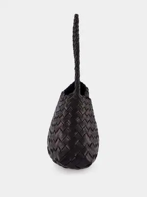 Dragon Diffusion Rosanna Woven Leather Baguette - Black