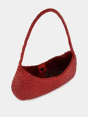 Dragon Diffusion Nova Luna Woven Leather Bag - Red