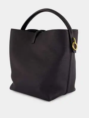 Saint Laurent Le 37 Supple In Grained Leather - Black