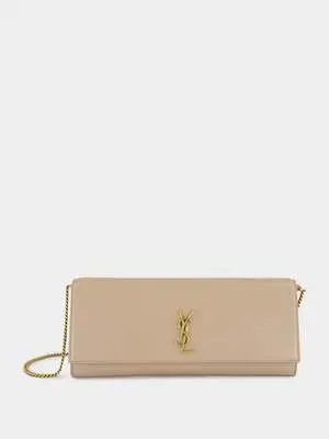 Saint Laurent Kate Clutch - Beige