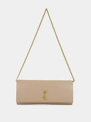 Saint Laurent Kate Clutch - Beige