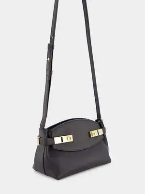 FERRAGAMO Hug Soft Extra Small Crossbody Bag - Black