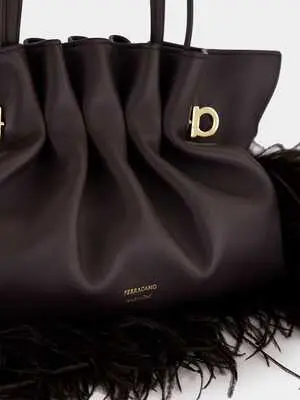 FERRAGAMO Small Soft Bag - Black