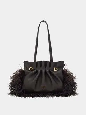 FERRAGAMO Small Soft Bag - Black