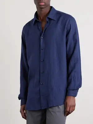 SLOWEAR Linen Shirt - Blue