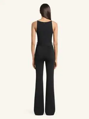COURREGES Belted Knit Jumpsuit