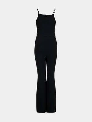 COURREGES Belted Knit Jumpsuit