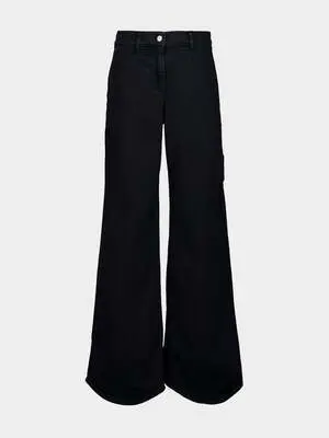 COURREGES Hammer Denim Baggy Pants - Black