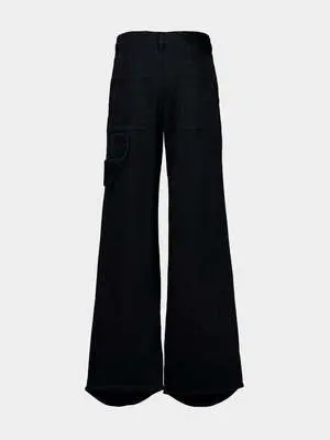 COURREGES Hammer Denim Baggy Pants - Black