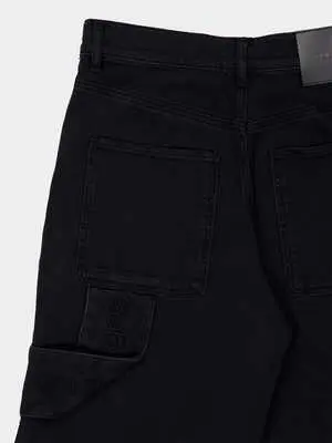 COURREGES Hammer Denim Baggy Pants - Black