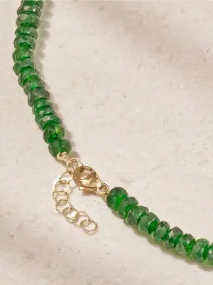 Jia Jia 14-karat Gold Chrome Diopside Necklace