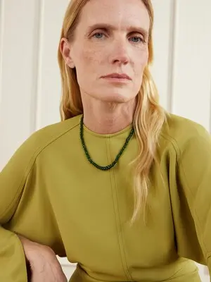 Jia Jia 14-karat Gold Chrome Diopside Necklace