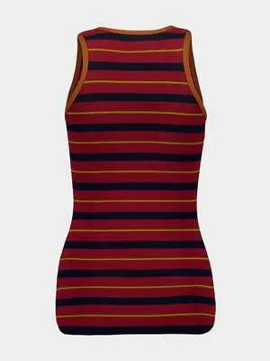 PAULA Julia Dahlia Knitted Striped Tank Top