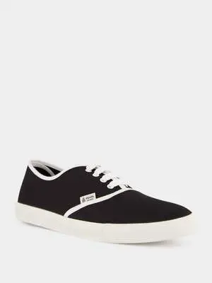 Prada Drill Fabric Low-top Sneakers - Black