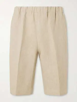PIACENZA CASHMERE 1733 Straight-leg Linen Bermuda Shorts