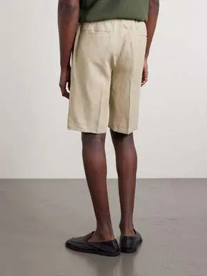 PIACENZA CASHMERE 1733 Straight-leg Linen Bermuda Shorts
