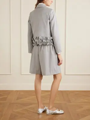 Comme Des Garçons Bow-embellished Wool Jacket