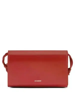 JIL SANDER Braided-strap Leather Wallet - Red