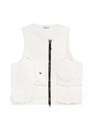 Stone Island Zip Pocket Gilet - Neutrals