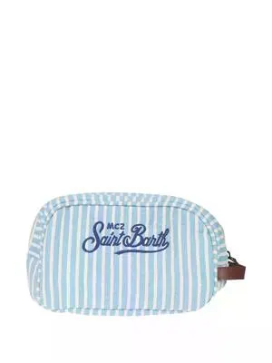 MC2 SAINT BARTH Striped Gadget Wash Bag - Blue