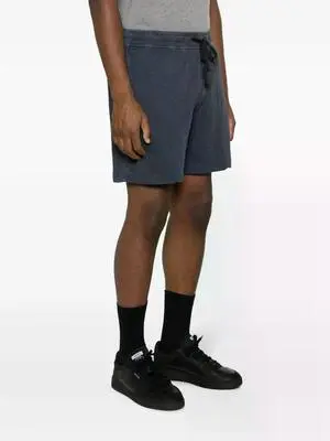 JAMES PERSE Mélange-effect Cotton Track Shorts