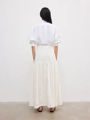 HOUSE OF DAGMAR Open Knit Maxi Skirt