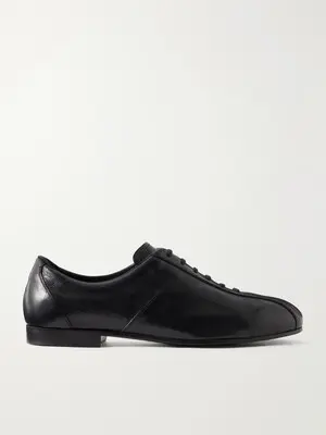 JIL SANDER Leather Derby Shoe - Black