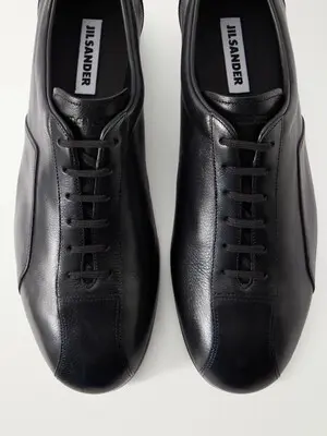 JIL SANDER Leather Derby Shoe - Black