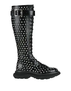 Alexander McQueen Leather Boots With Studs