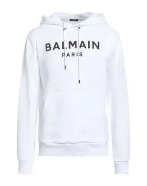 Balmain Cotton Blend Sweatshirt - White