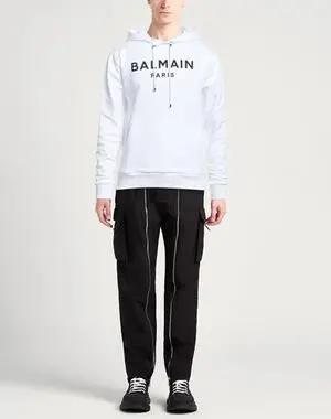 Balmain Cotton Blend Sweatshirt - White