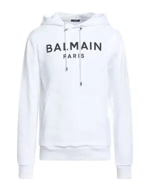 Balmain Cotton Blend Sweatshirt - White
