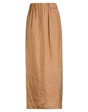 Max Mara Silk Maxi Skirt - Light Brown