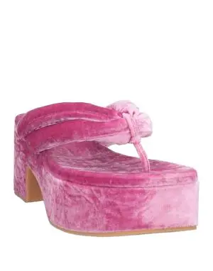 Dries Van Noten Textile Fibers Thong Sandals - Pink