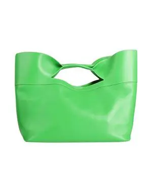 Alexander McQueen Leather Tote With Interior Pouch Green