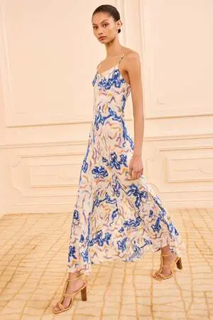 Ulla Johnson Thais Bias Silk Midi Dress - Prism
