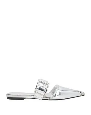 Alexander McQueen Mules & Clogs Leather - Silver