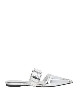 Alexander McQueen Mules & Clogs Leather - Silver
