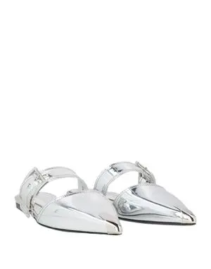 Alexander McQueen Mules & Clogs Leather - Silver