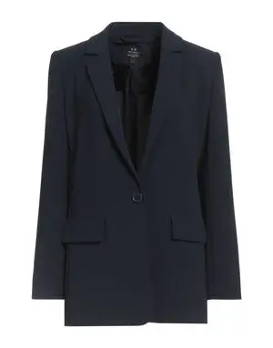 Armani Exchange Single-breasted Crepe Blazer