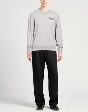 Balmain Sweatshirt In Light Cotton And Elastane - Grey