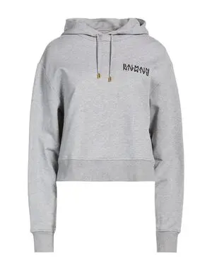 Balmain Sweatshirt In Light Cotton - Light Grey