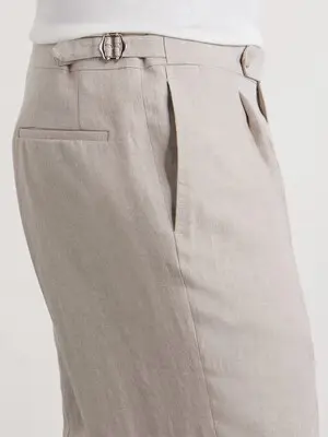 DE PETRILLO Straight-leg Linen Shorts