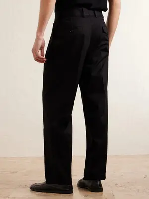 Dolce & Gabbana Pleated Cotton Trousers