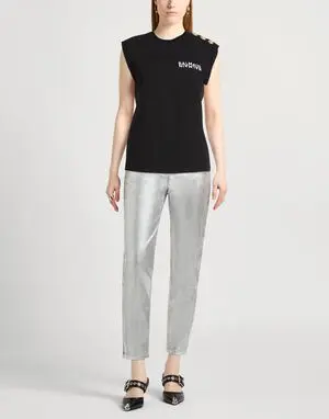 Balmain Printed Cotton T-shirt - Black