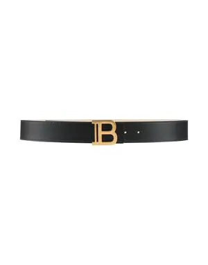 Balmain Calfskin Leather Belt - Black