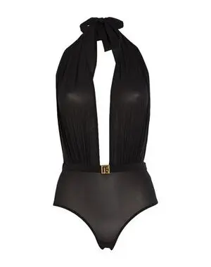 Balmain Bodysuit In Polyester And Elastane