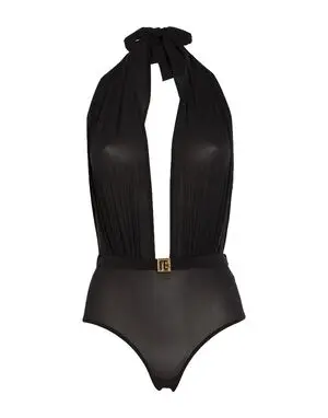 Balmain Bodysuit In Polyester And Elastane